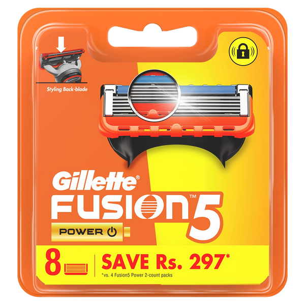 Gillette Fusion 5 POWER 8 Blades Pack - ZOTO