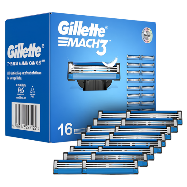 Gillette Mach3 Razor & Blades 16 Pieces Combo - ZOTO