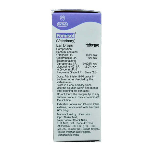 Prevent Ear Infections and otitis externa in your pet with Pomisol Ear ...